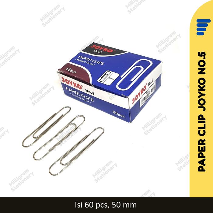Jual Paper Clip No.5 Joyko/ Klip Penjepit Kertas Besar - Jakarta Barat ...