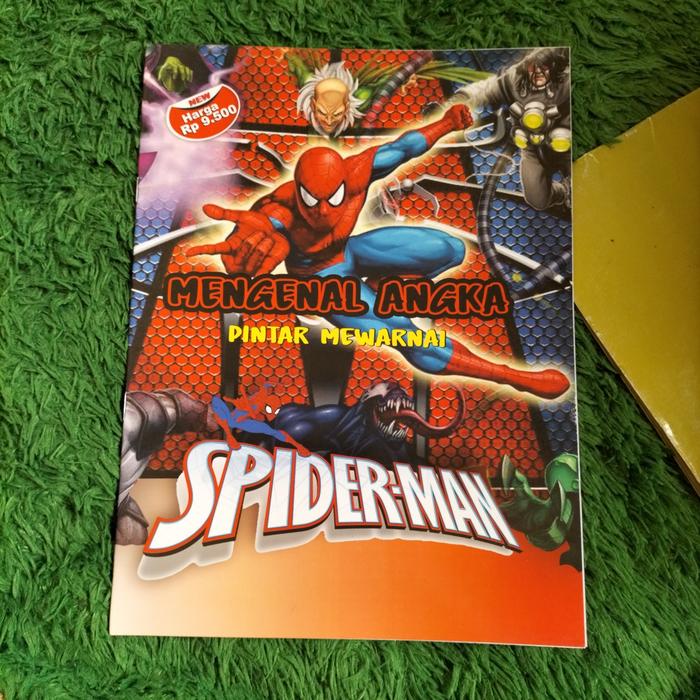 Jual ORIGINAL BUKU PINTAR MEWARNAI MENGENAL ANGKA SPIDER MAN - Kota ...