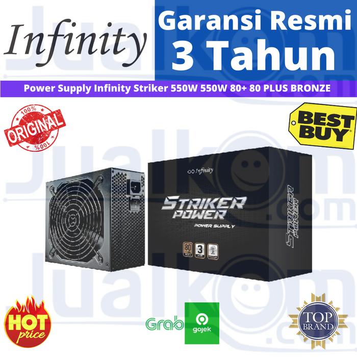 Jual POWER SUPPLY PSU INFINITY STRIKER POWER 550 WATT 85 + EFFICIENCY ...