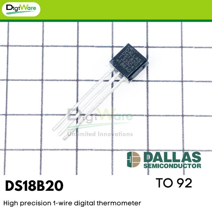 Jual DS18B20 High precision 1-wire digital thermometer TO-92 - Kota ...