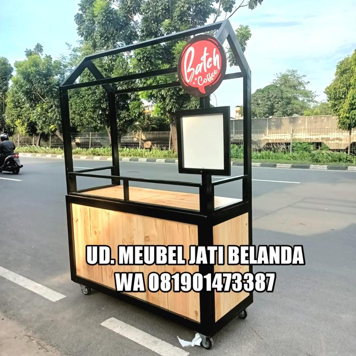 Jual Gerobak jualan gerobak angkringan kekinian booth pameran - Kota ...