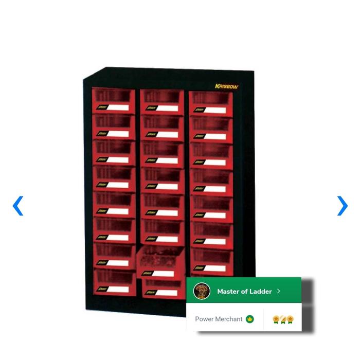 Jual Krisbow Lemari Bengkel Perkaks Tool Box Cabinet 24 Drawer - Kota ...
