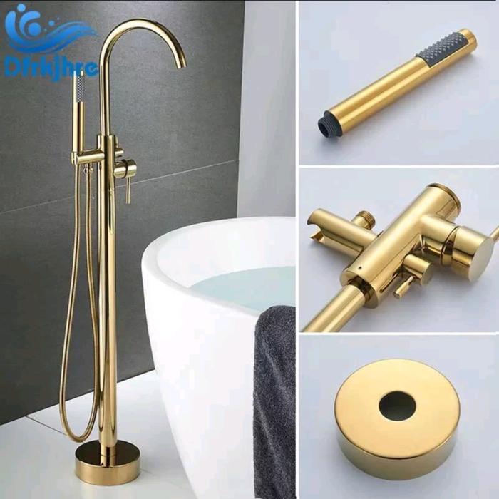 Jual KRAN BATH TUB LANTAI TINGGI MIXER MODEL TOTO EMAS/KRAN BATH TUB ...