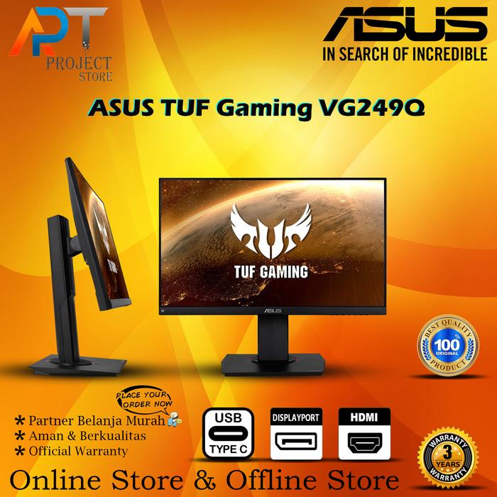Jual Monitor ASUS TUF Gaming VG249Q 23.8" FHD 144Hz HDMI VGA DP 3YR ...