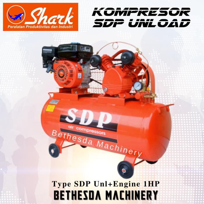 Jual Kompresor Udara 1 HP Mesin Penggerak 5.5 HP Air Compressor SDP ...