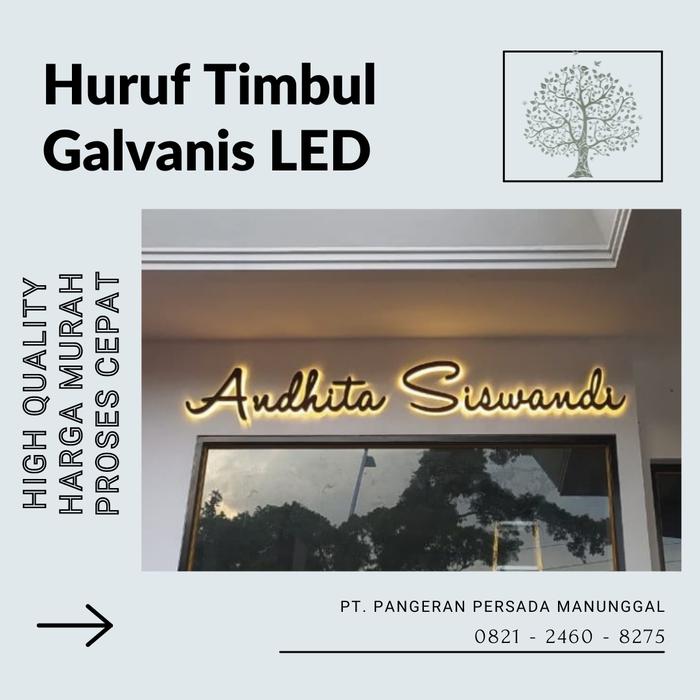 Jual Huruf timbul Galvanis Backlight LED Lettersign 3D LetterBox ...