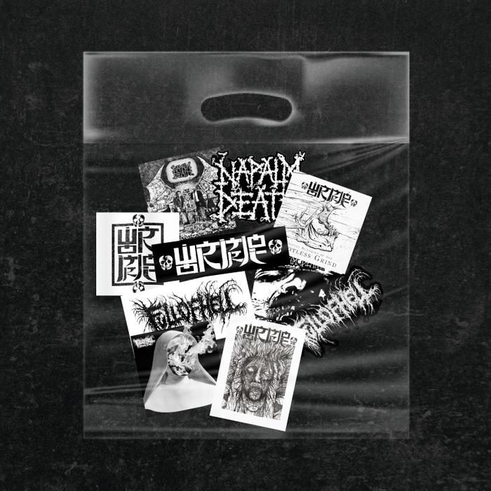 Jual Napalm Death Wormrot Full of Hell Sticker Pack band Vinyl - 10pcs ...