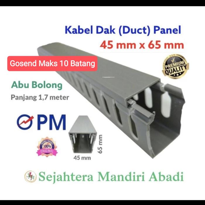 Jual Kabel Dak 45x65 Wiring Duct PM 45x65mm WD Abu Bolong 1,7meter Puma ...
