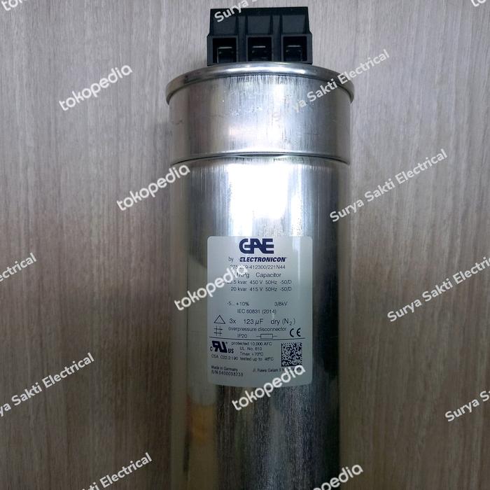 Jual CAPACITOR GAE 3p Three Phase MKPg 20kvar 415V Kapasitor Bank - Jakarta Pusat - Surya Sakti ...