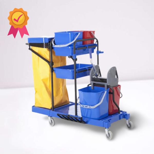 Jual Janitor Cart With Double Bucket Morgan Trolly AF08173 Troli ...