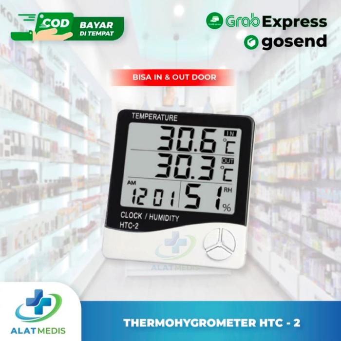 Jual HTC 2-Thermohygromter Digital/Alat Pengukur Suhu dan Kelembapan Udara - Kota Surakarta ...