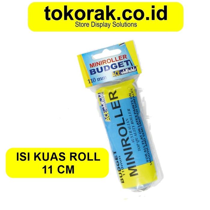 Jual REFILL KUAS ROLL CAT 4 INCH BUDGET BIRU ACE OLDFIELDS ISI ROLLER ...