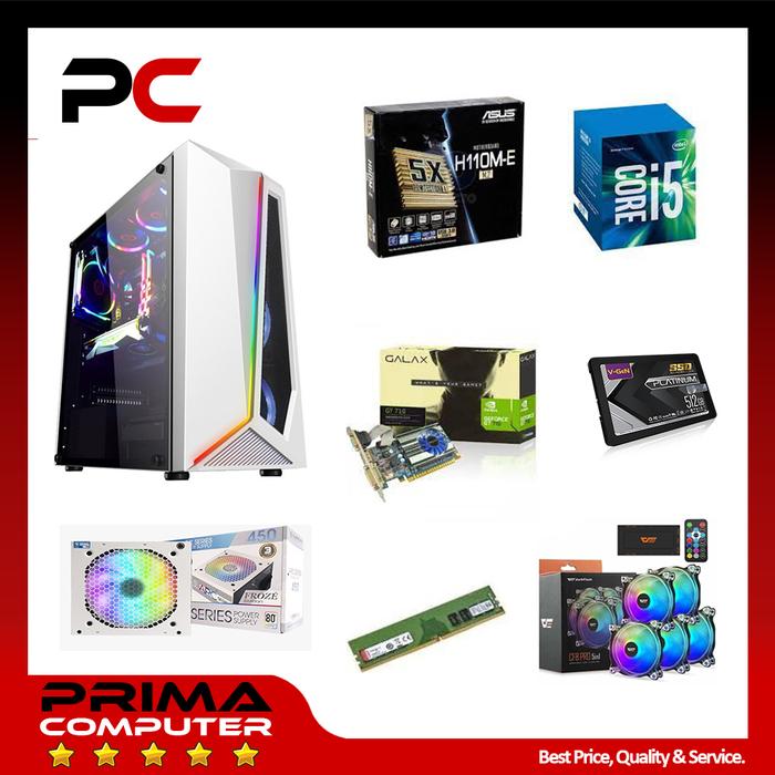 Jual PC / CPU RAKITAN GAMING I5-7400 8GB 512GB SSD GT710 2GB casing ...