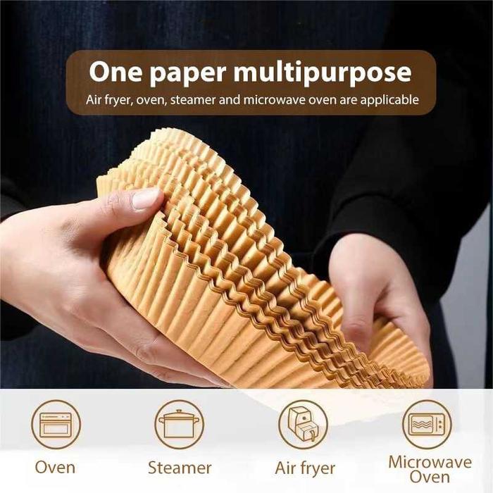 Jual Kertas Alas Minyak Makanan Anti Lengket Air Fryer Oilproof 50 Pcs ...