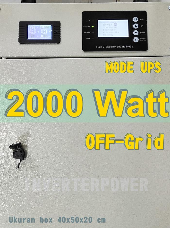 Jual Box panel mode ups inverter paket lengkap trafo 2000 W psw - Kota ...