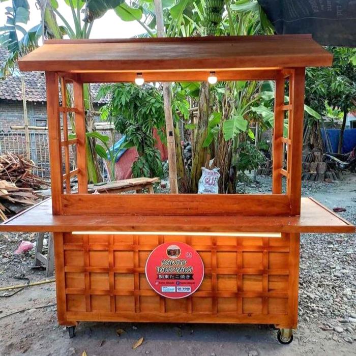 Jual gerobak jepang takoyaki//gerobak model jepang//grobak makanan ...
