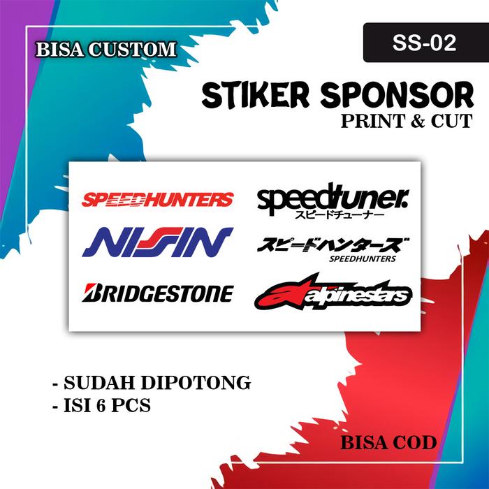 Jual Stiker Logo Emblem Helmet Motor Racing Bahan Vinyl dan Hologram ...