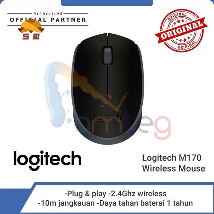 Jual Sm - Logitech Wireless Mouse M170 Original - Kota Surabaya - Simbah Computer | Tokopedia