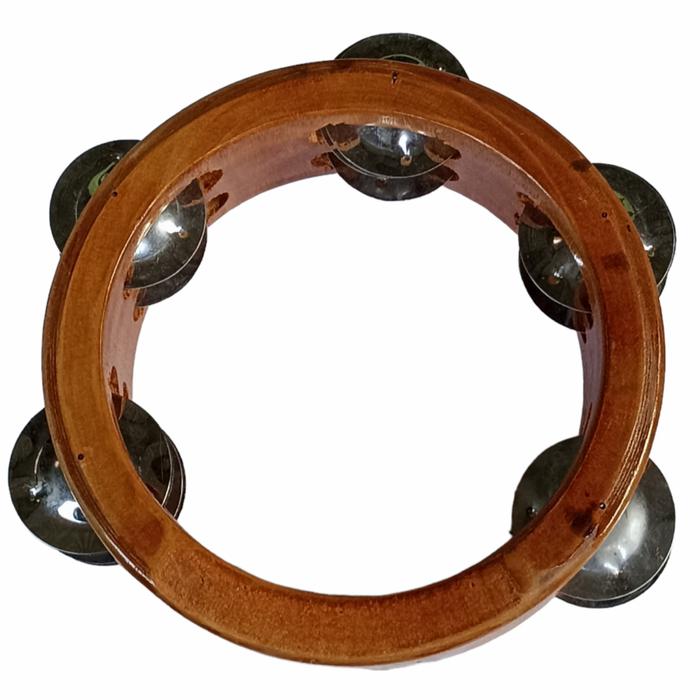 Jual Tamborin Kayu Bulat 16cm/tamborin Mainan/tamborin Anak Di Seller ...