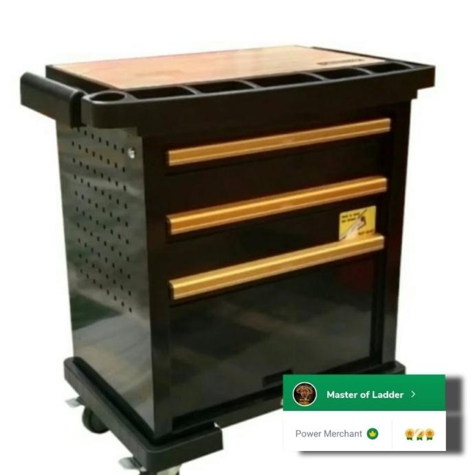 Jual Krisbow Lemari Bengkel Perkakas Tool Box Cabinet Trolley 3 Drawer NEW - Kota Surabaya ...