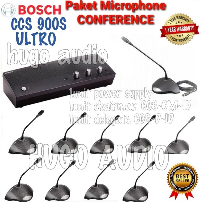 Jual PAKET MIC CONFERENCE RUANG RAPAT BOSCH CCS 900S ULTRO ORIGINAL 1CM ...