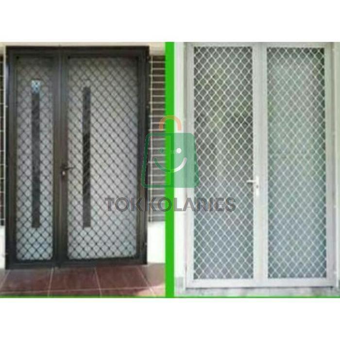 Jual PINTU EXPANDA ALUMINIUM - KASA NYAMUK + PEMASANGAN // PINTU KACA ...