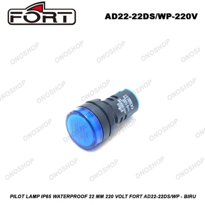 Jual Pilot Lamp LED 22mm Blue/White FORT - Biru, 24V - Kota Surabaya ...