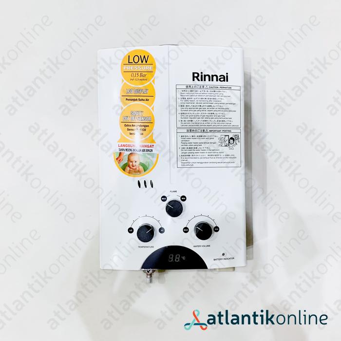 Jual Water heater gas instant 5 Liter/menit RINNAI REU-5CFC REU5CFC - + Packing kayu - Kota ...
