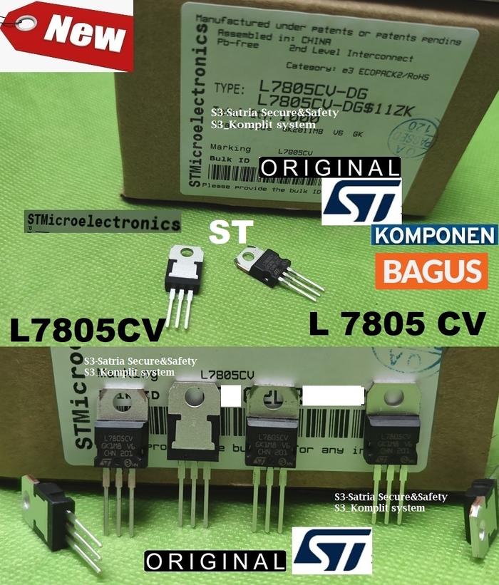 Jual Mosfet ST L7805 L7805CV IC L 7805CV transistor L 7805 CV - Jakarta ...
