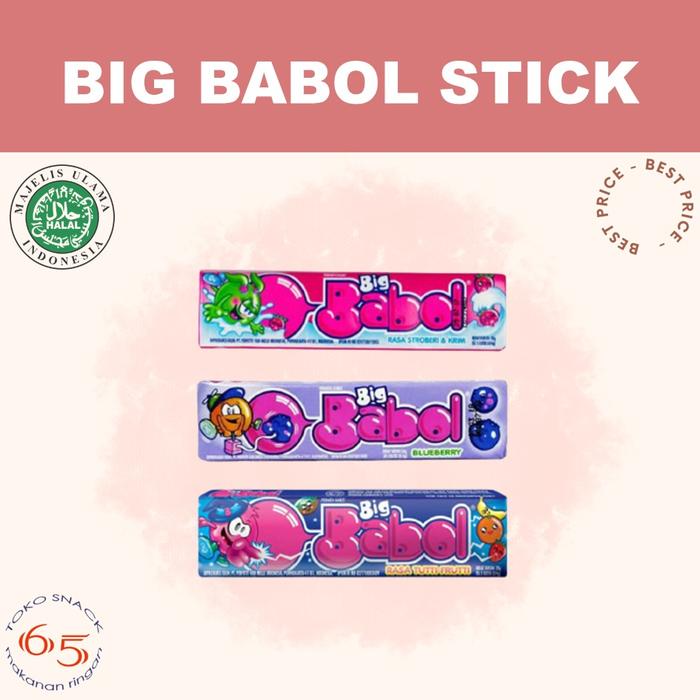 Jual permen karet Big Babol Stick 12. chewing gum. Pak - Kota Bandung ...