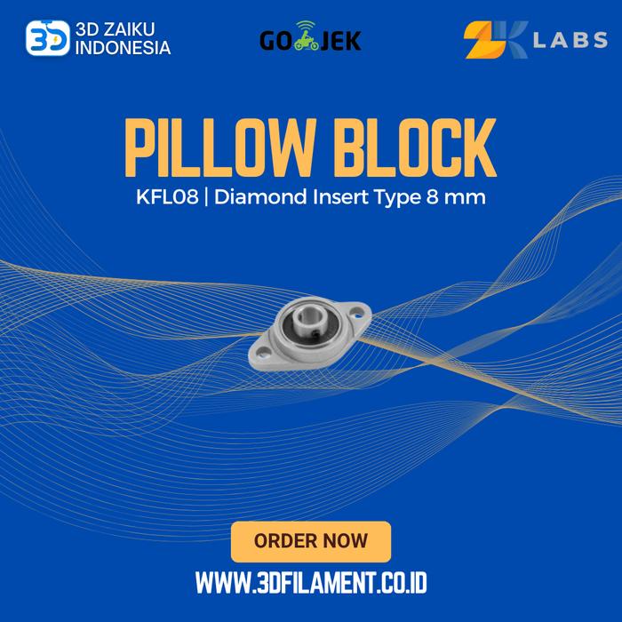 Jual ZKLabs KFL08 Pillow Block Bearing KFL 08 Diamond Insert Type 8 mm ...