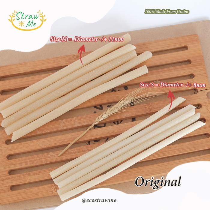 Jual Straw Me Rice Straw Size S (8mm) Original - Envelop in Bag - Kab ...