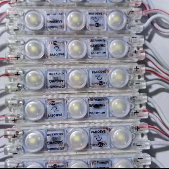 Jual Lampu Led Modul Saso 3 mata Samsung DC 12Volt 1.5W ip68 cahaya putih - Kota Tangerang ...