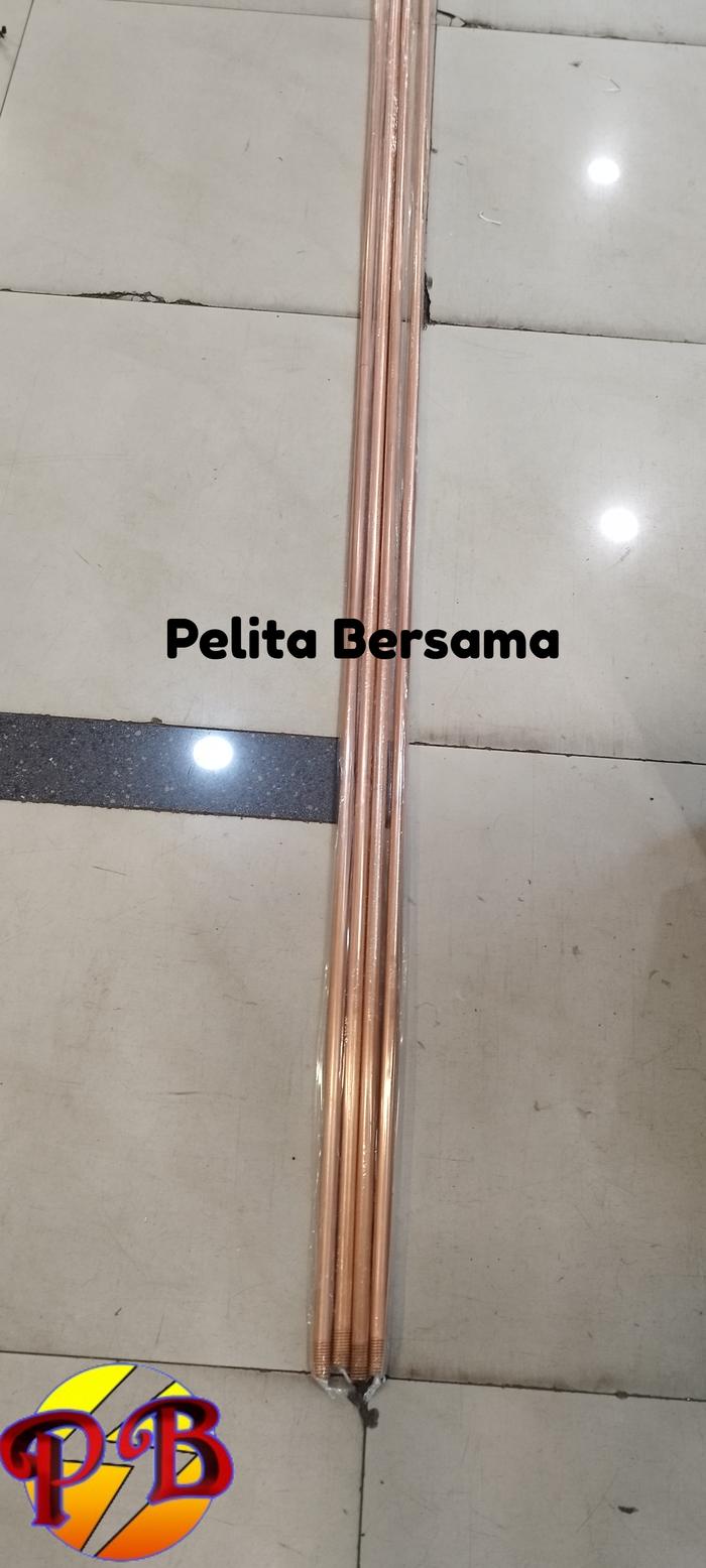 Jual Grounding Rod / Copper Bonded 5/8 x 2 Meter / Besi Sepuh Tembaga ...