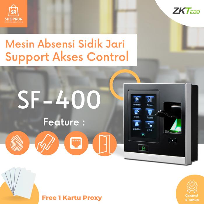 Jual Mesin Absen ZKTECO SF400 | Sidik Jari RFID Mifare Card Akses ...