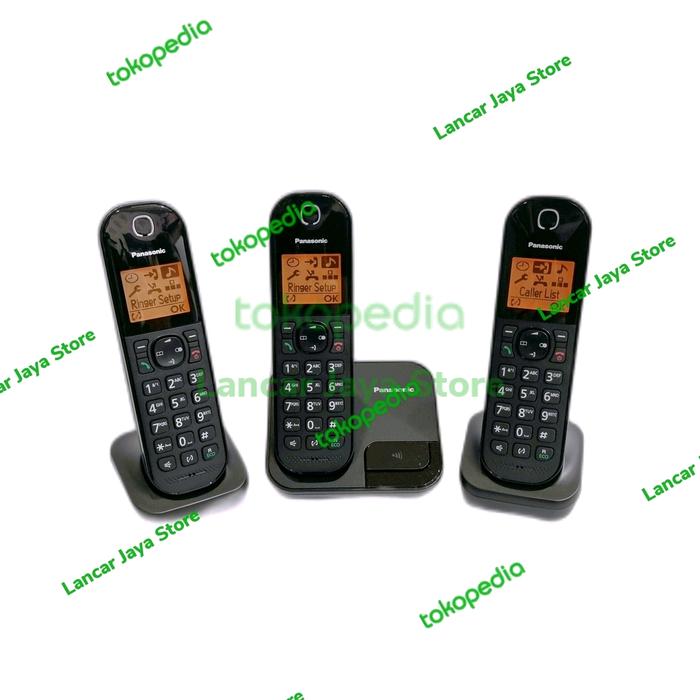 Jual Telepon Wireless Panasonic KX-TGC413 Pesawat telpon (3 Handset ...