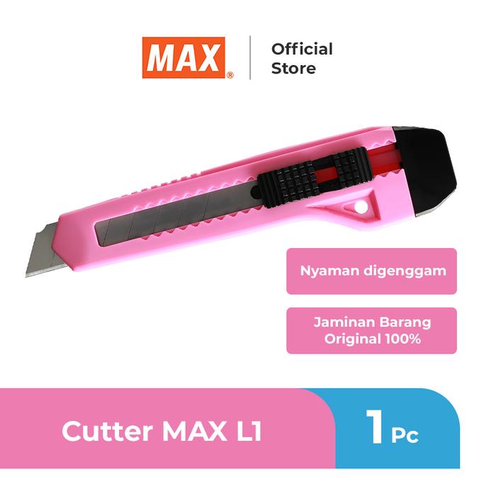 Promo MAX Cutter Besar / Large Warna Pastel - Satuan - Merah Muda ...