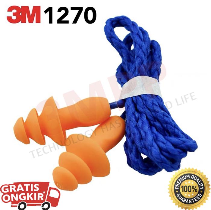 Jual Ear Plug 3M 1270 Tutup Kuping Earplug 3M 1270 Sumbat Telinga ORI ...