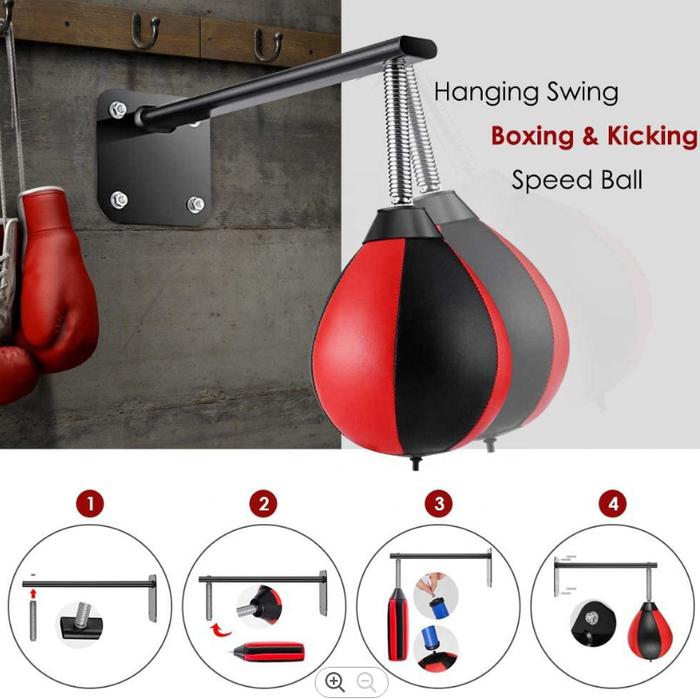 Jual Paket Speedbag Plus Briket Wall/ Speedball/-Tinju/Boxingball ...