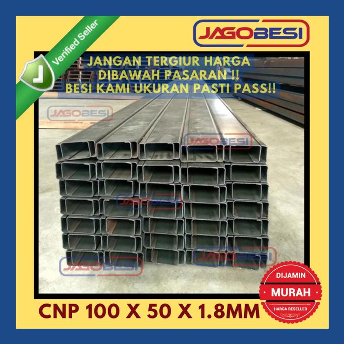 Jual BESI KANAL C / CNP 100 X 50 X 1.8MM - Kab. Bekasi - Jago Besi ...