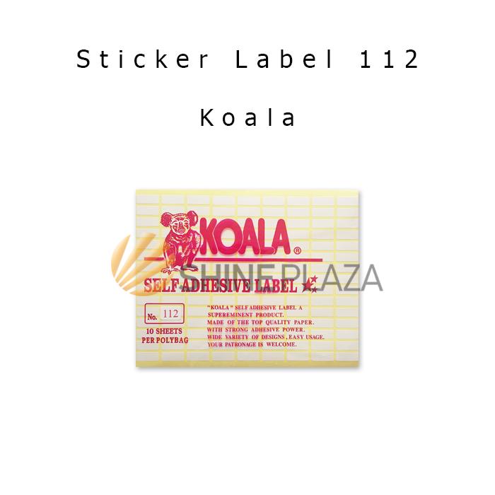 Jual Kertas Stiker Koala Nomor 112 - Label Sticker Paper No 112 Untuk ...