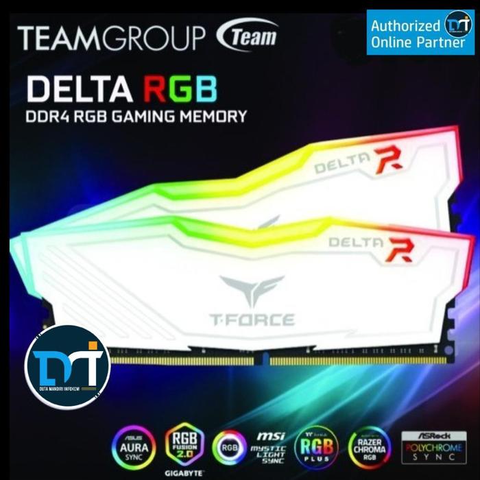 Promo Team T-Force Delta DDR4 RGB 64GB PC25600 3200Mhz (2x32GB) Dual ...