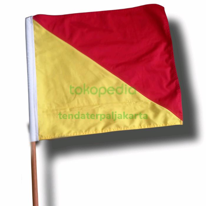 Promo Bendera semapure dengan tongkat 1 pasang bendera sandi semaphore ...