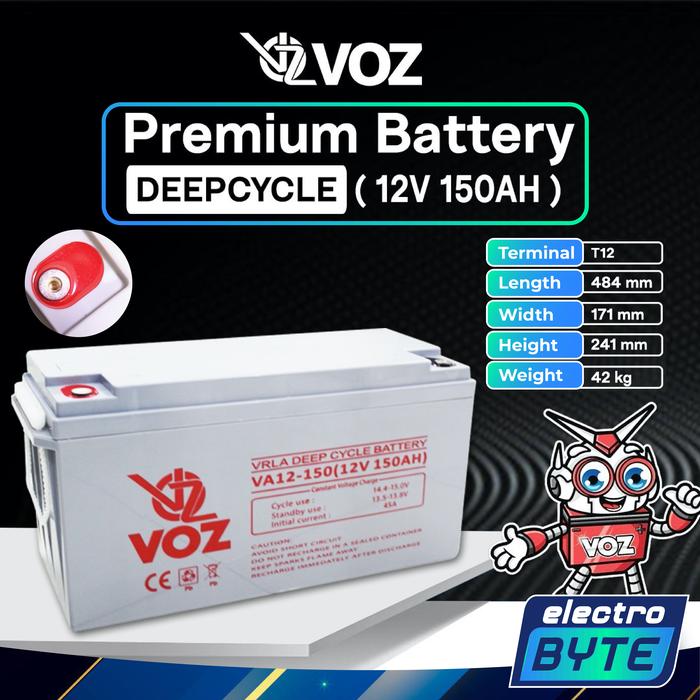 Jual VOZ Battery VA 12-150 (12V 150AH) VRLA Deep Cycle - Jakarta Barat ...