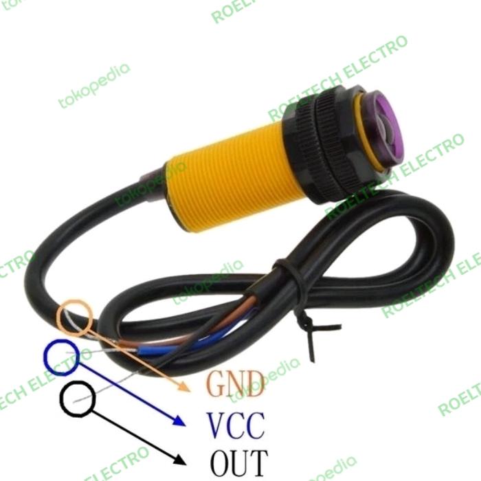 Jual sensor proximity e18 d80nk infrared 3-80cm Detection - Kab. Malang ...