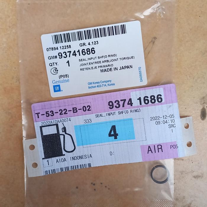 Jual seal input shaft oring CAPTIVA GM 93741686 - Jakarta Pusat ...