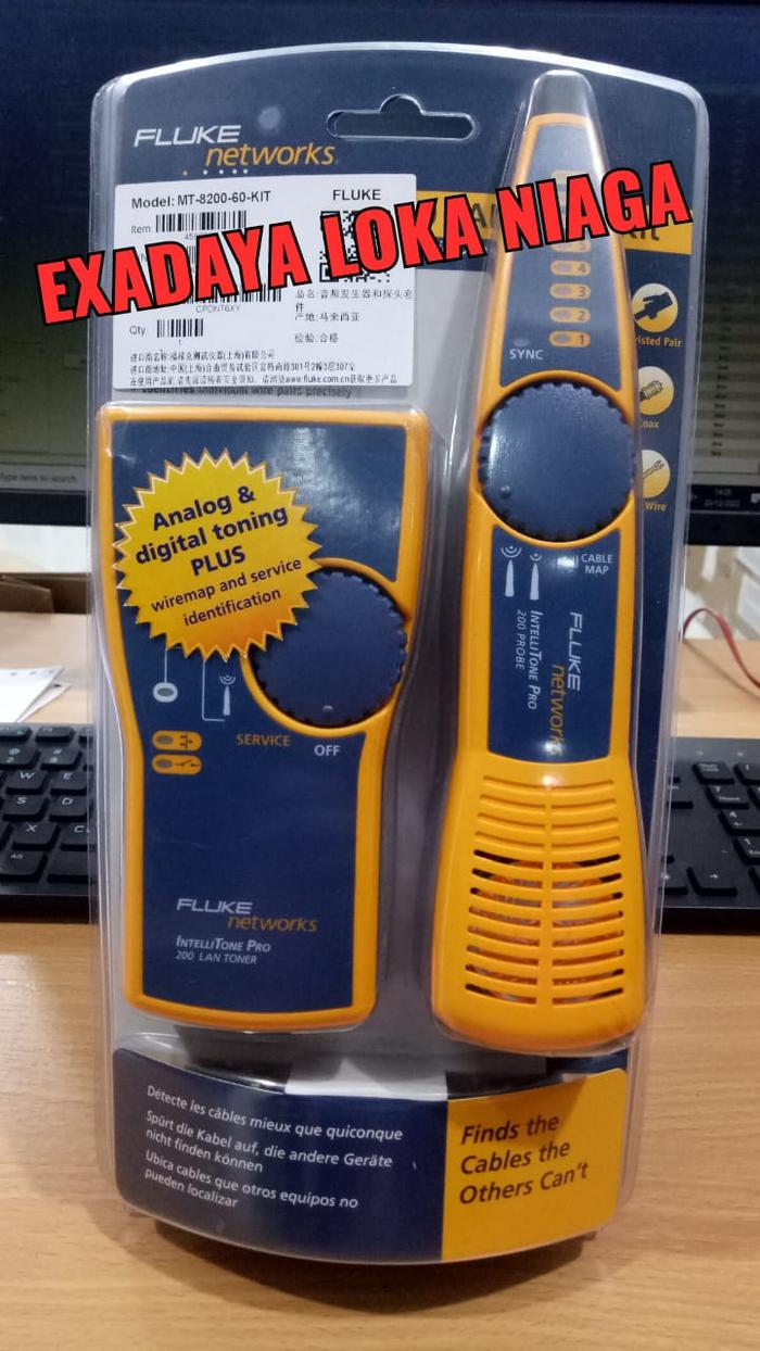 Jual FLUKE MT-8200-60-KIT ,IntelliTone Pro 200 LAN Toner,Tracer & Probe ...
