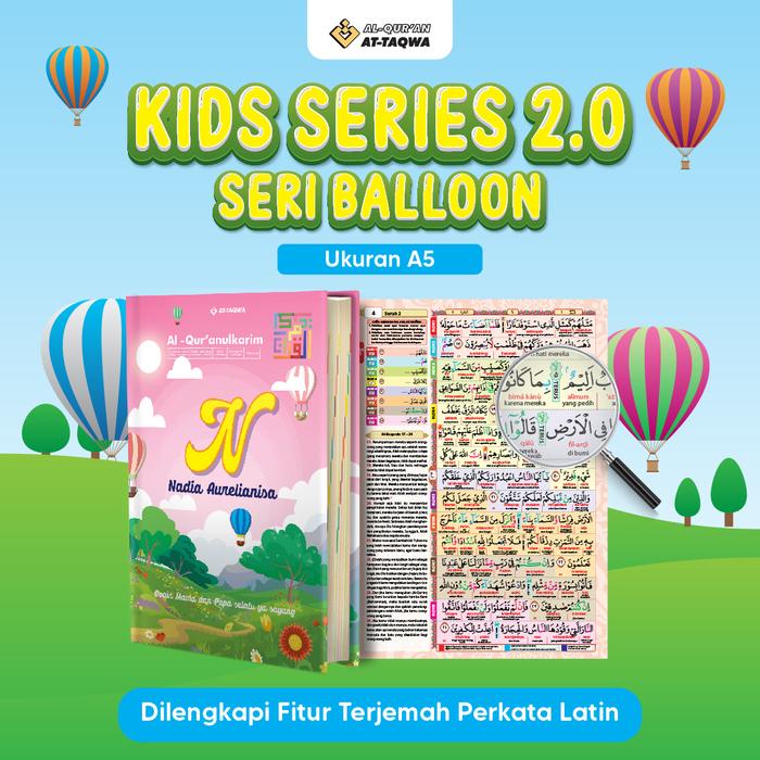Jual Al Quran Attaqwa KIDS BALLOONS SERIES Gratis Cetak Nama Al Quran ...