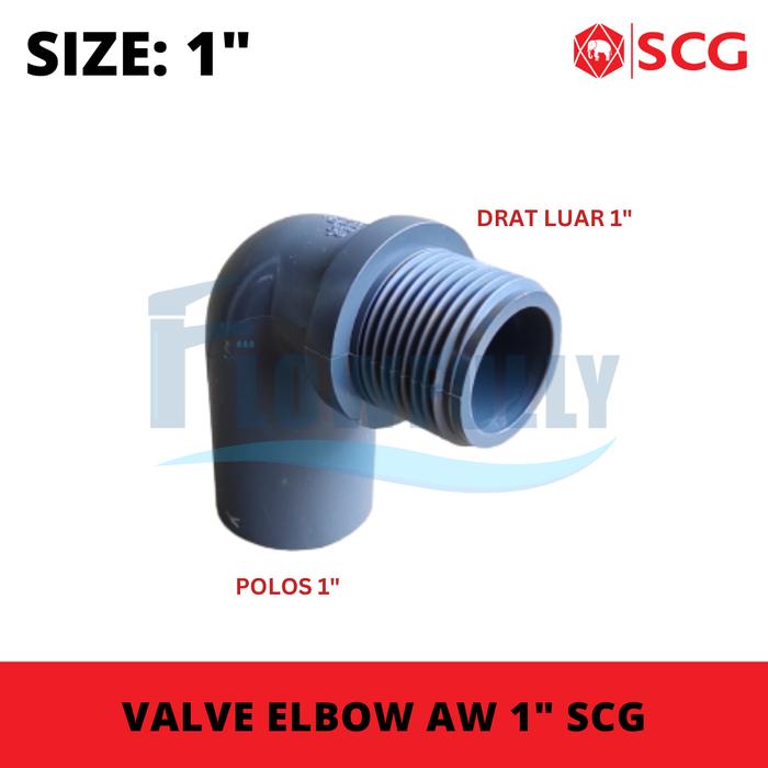 Jual KNEE DRAT LUAR AW 1 INCH SCG VALVE ELBOW KENI KNIE KDL 1 DIM - Kota Surabaya - flowfully ...