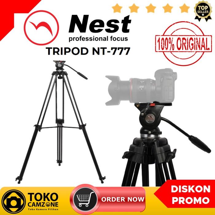 Jual Tripod NEST NT-777 NT777 Professional Video Camcorder - Jakarta Selatan - Tokocamzone ...